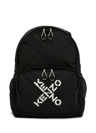 Kenzo Kadın Sport Siyah Logolu Sırt Çantası EU