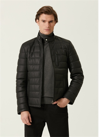 Network Erkek Slim Fit Siyah Deri Mont M EU Network Erkek Slim Fit Siyah Deri Mont M EU