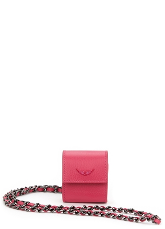 Zadig&Voltaire Kadın Pembe Logo Detaylı Deri Omuz Çantası EU Zadig&Voltaire Kadın Pembe Logo Detaylı Deri Omuz Çantası EU