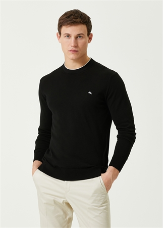 Etro Erkek Siyah Logolu Triko L EU Etro Erkek Siyah Logolu Triko L EU