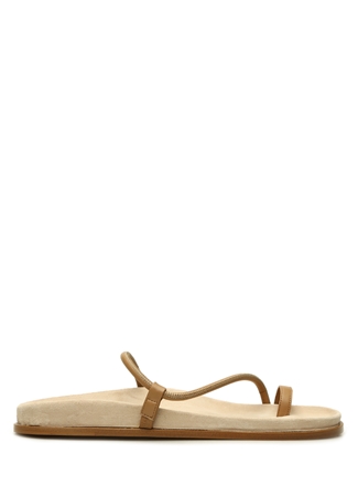 Emme Parsons Kadın Camel İnce Bantlı Deri Terlik Turuncu 35 EU