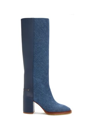 Chloe Kadın Lacivert Deri Çizme 36 EU Chloe Kadın Lacivert Deri Çizme 36 EU