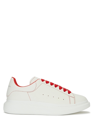 Alexander McQueen Erkek Oversize Beyaz Kırmızı Logolu Sneaker 40 EU Alexander McQueen Erkek Oversize Beyaz Kırmızı Logolu Sneaker 40 EU