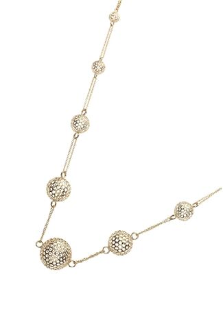 Collection Kadın Top Detaylı Altın Rengi Kolye EU