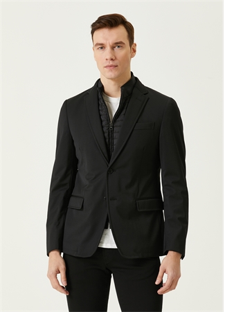 Palzileri Lab Erkek Siyah İç Yaka Detaylı Ceket 50 IT Palzileri Lab Erkek Siyah İç Yaka Detaylı Ceket 50 IT