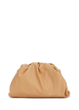 Bottega Veneta Kadın Teen Pouch Bej Deri Çanta EU