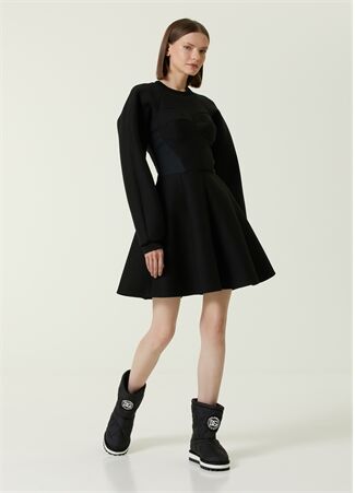 Dolce&Gabbana Kadın Siyah Büstiyer Detaylı Mini Elbise 38 IT