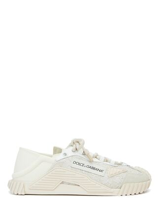 Dolce&Gabbana Kadın NS Beyaz Dantel Garnili Sneaker 36.5 EU