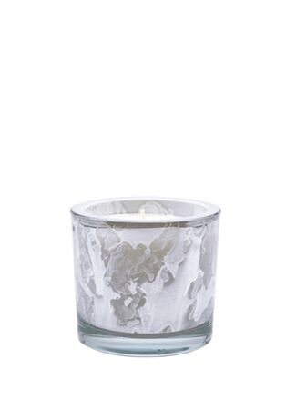 Les Lumières du Temps Silver Beyaz Desenli 200 gr Mum Siyah