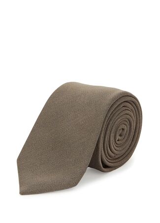 Network Erkek Vizon İpek Kravat Bej EU