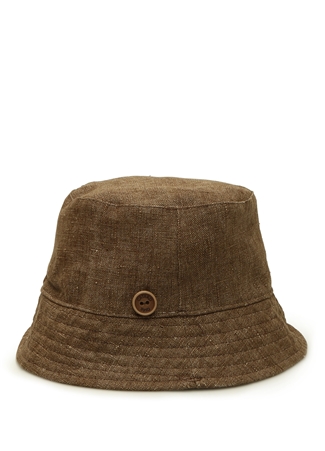 Catarzi Kadın Haki Keten Şapka 58 EU