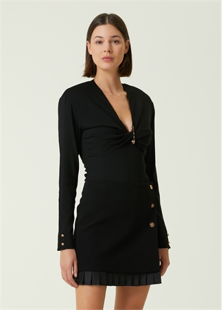 Versace Kadın Siyah V Yaka Uzun Kol Body 42 IT Versace Kadın Siyah V Yaka Uzun Kol Body 42 IT