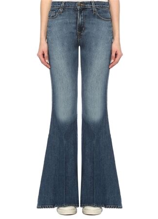J Brand Kadın X Halpern Valentina Bol Paça Jean Pantolon Mavi 26 US