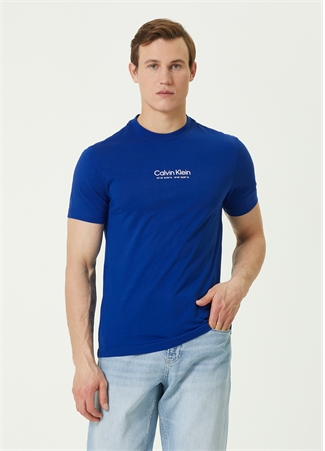 Calvin Klein Erkek Regular Fit Mavi Logolu T-shirt L Eu Calvin Klein Erkek Regular Fit Mavi Logolu T-shirt L Eu