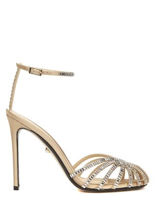 Alevi Kadın Nude İpek Topuklu Ayakkabı Pembe 38 EU