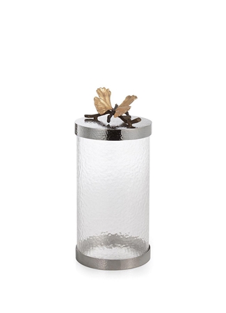 Michael Aram Kelebek Detaylı Silindir Formlu Dekoratif Kutu Çok Renkli