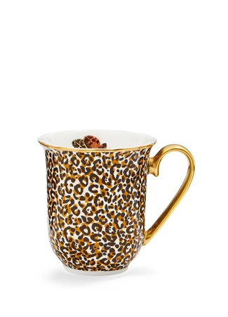 Spode Leopar Desenli Bardak Çok Renkli