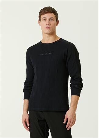 Bassigue Erkek Siyah Dokulu Sweatshirt S EU