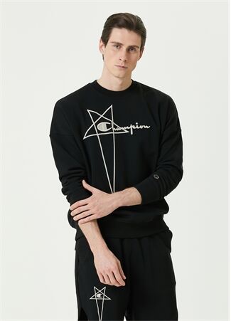 Rick Owens X Champion Erkek Sweatshirt Siyah M Eu Rick Owens X Champion Erkek Sweatshirt Siyah M Eu