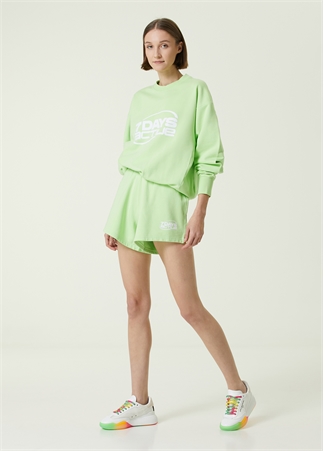 7 Days Active Kadın Yeşil Logolu Organik Pamuk Şort XS EU 7 Days Active Kadın Yeşil Logolu Organik Pamuk Şort XS EU