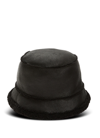 Pal Zileri Erkek Siyah Deri Bucket Şapka L Eu Pal Zileri Erkek Siyah Deri Bucket Şapka L Eu