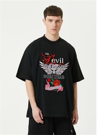 VETEMENTS Erkek TSHIRT Siyah S EU