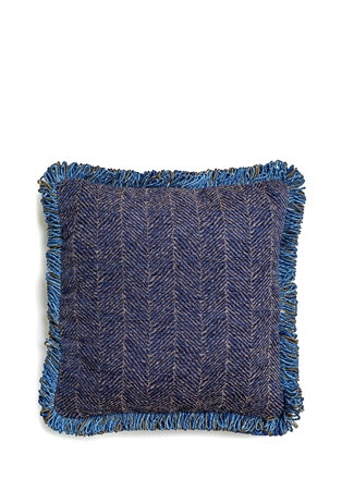 Kebel Interiors Herringbone Lacivert Dekoratif Yastık Kebel Interiors Herringbone Lacivert Dekoratif Yastık