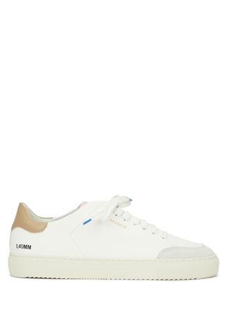 Axel Arigato Kadın Beyaz Bej Logolu Deri Sneaker 35 EU Axel Arigato Kadın Beyaz Bej Logolu Deri Sneaker 35 EU