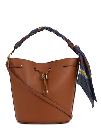 Lauren Ralph Kadın Taba Fular Detaylı Deri Omuz Çantası Turuncu EU Lauren Ralph Kadın Taba Fular Detaylı Deri Omuz Çantası Turuncu EU