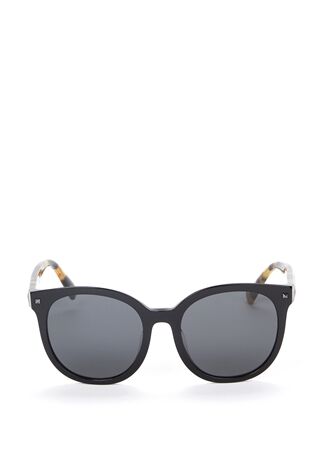 Valentino Kadın Siyah Yuvarlak Formlu Güneş Gözlüğü 57 EU