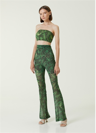 Rhodochrosite Kadın Bouncy Yeşil Kelebek Desenli Tül Pantolon M/L EU Rhodochrosite Kadın Bouncy Yeşil Kelebek Desenli Tül Pantolon M/L EU