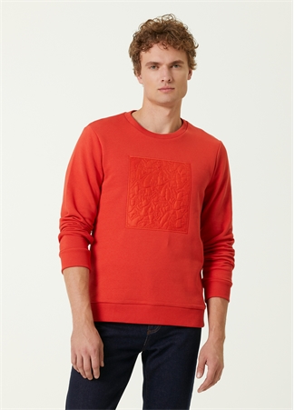 Beymen Club Erkek Kırmızı Monogram Logo Detaylı Sweatshirt S Beymen Club Erkek Kırmızı Monogram Logo Detaylı Sweatshirt S