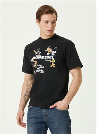 Domrebel Erkek Tshirt Siyah Xs Eu