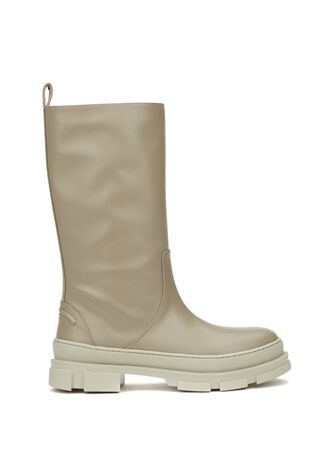 Bettina Vermillon Kadın Haki Deri Çizme Gri 38 EU