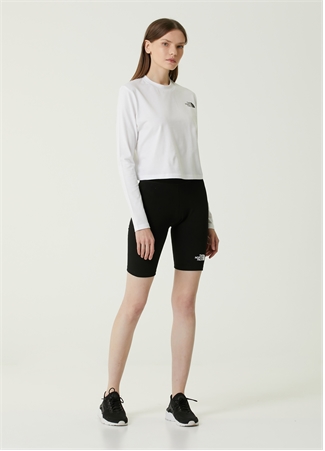 The North Face Kadın Beyaz Logolu Crop T-shirt L EU
