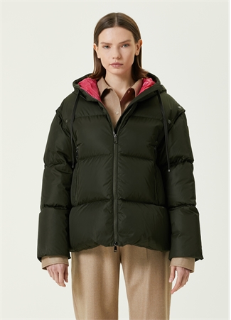 Moncler Kadın Yeşil Kapüşonlu Puff Mont 3 US Moncler Kadın Yeşil Kapüşonlu Puff Mont 3 US