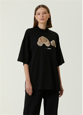 Palm Angels Kadın Siyah Ayıcık Baskılı T-shirt XS EU Palm Angels Kadın Siyah Ayıcık Baskılı T-shirt XS EU