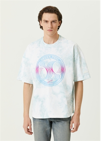 Solid Homme Erkek Mavi Bisiklet Yaka Batik Desenli Logolu T-shirt 44 It Solid Homme Erkek Mavi Bisiklet Yaka Batik Desenli Logolu T-shirt 44 It