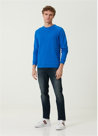 Beymen Club Erkek Slim Fit Petrol Jean Pantolon Mavi 36