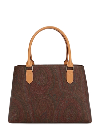 Etro Kadın Kahverengi Etnik Desenli El Çantası Kırmızı EU Etro Kadın Kahverengi Etnik Desenli El Çantası Kırmızı EU