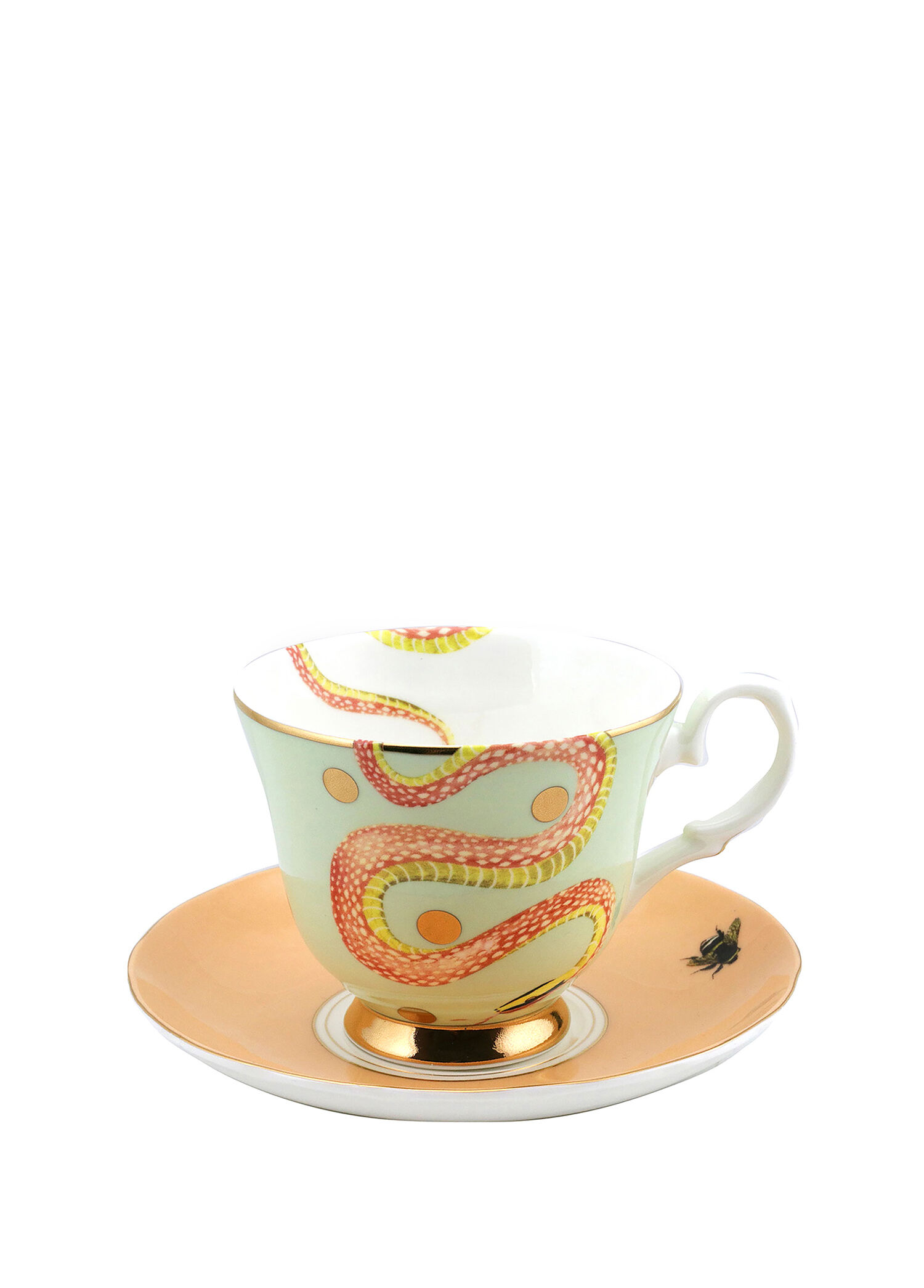 Yvonne Ellen - Animals Snake Printed Porcelain Teacup