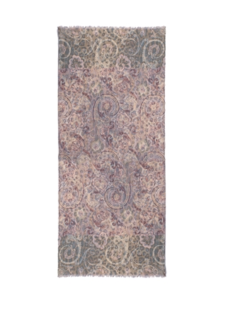 Etro Kadın Leopar Şal Desenli İpek Kahverengi EU