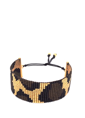 Beadberry Kadın Leopar Desen Boncuklu Bileklik EU Beadberry Kadın Leopar Desen Boncuklu Bileklik EU