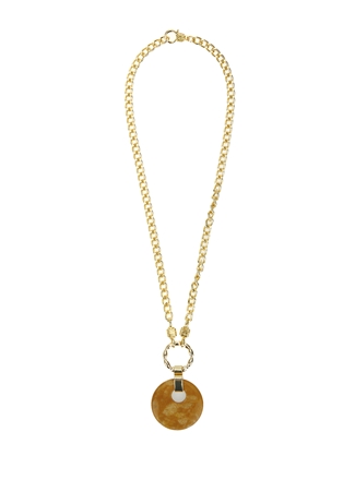 Beymen Club Kadın Gold Hardal Taşlı Kolye Eu Beymen Club Kadın Gold Hardal Taşlı Kolye Eu