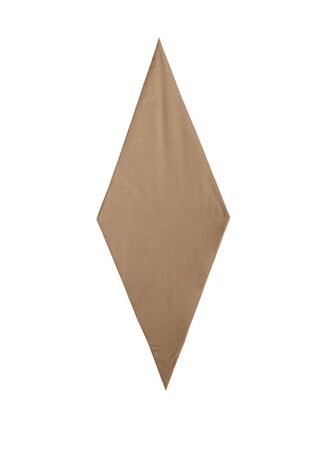 Pal Zileri Erkek Kahverengi Geometrik Formlu İpek Atkı EU