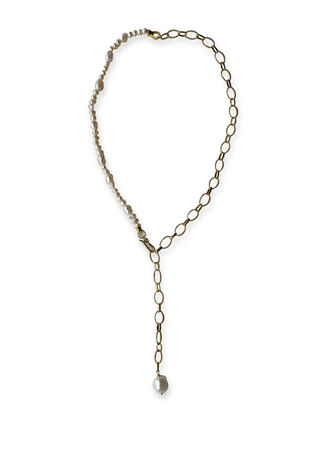 Linya Jewellery Kadın Belta Uzun Gümüş Rengi Zincir Kolye Altın EU