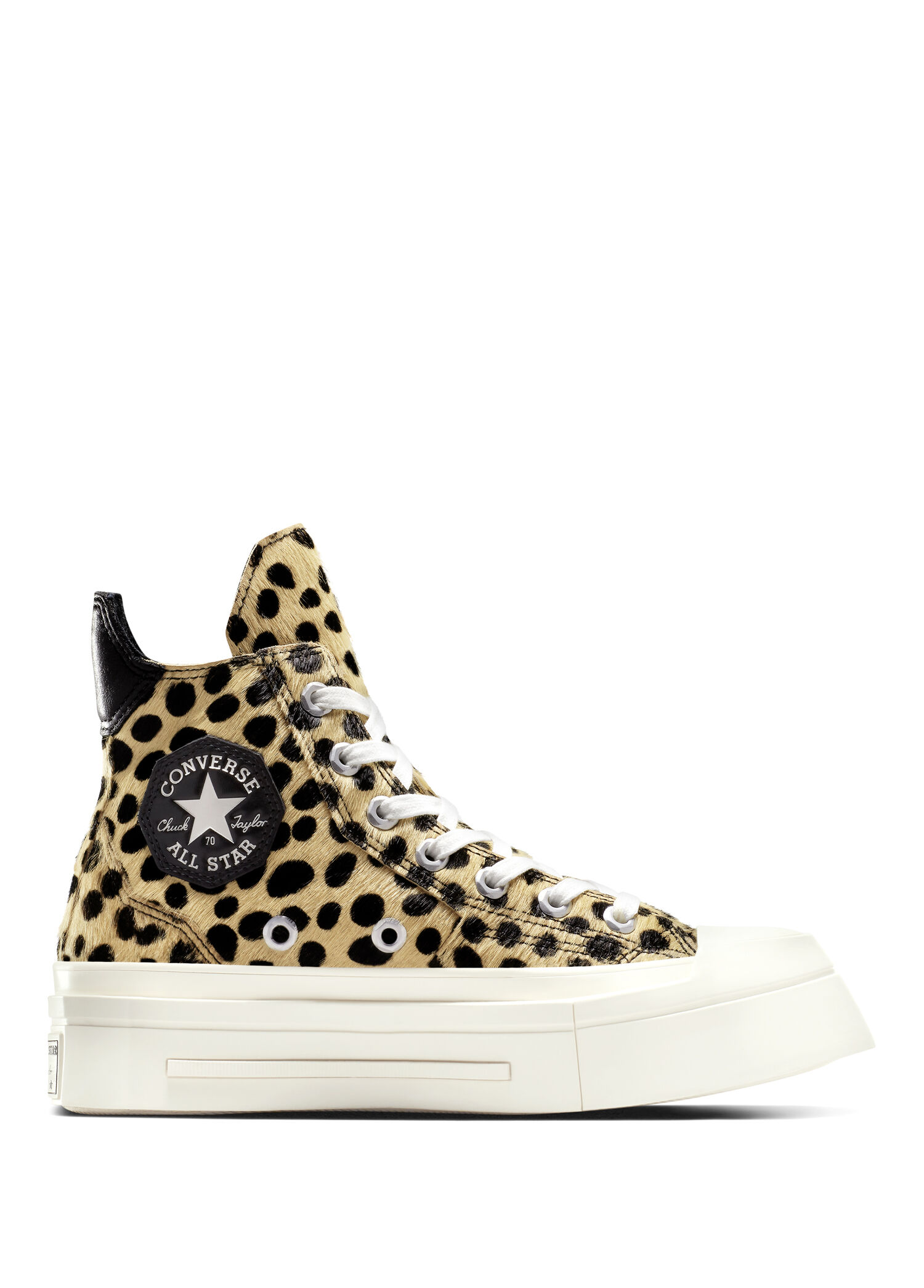 Converse - Chuck 70 De Luxed Squared Pony Hair Kadın Sneaker - Leopar