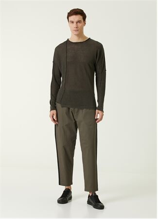 Isabel Benenato Erkek Haki Boru Paça Pantolon 50 IT