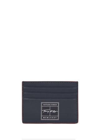 Tommy Hilfiger Erkek Th Signature Lacivert Deri Kartlık Mavi Eu Tommy Hilfiger Erkek Th Signature Lacivert Deri Kartlık Mavi Eu