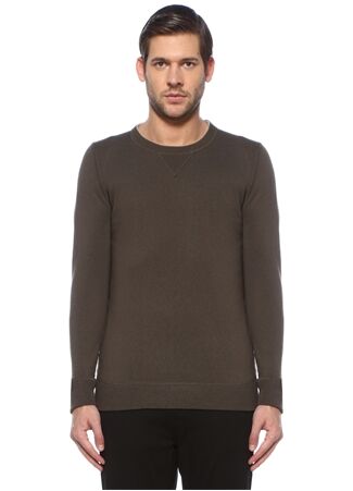 Beymen Collection Erkek Haki Biye Detaylı Kazak S EU